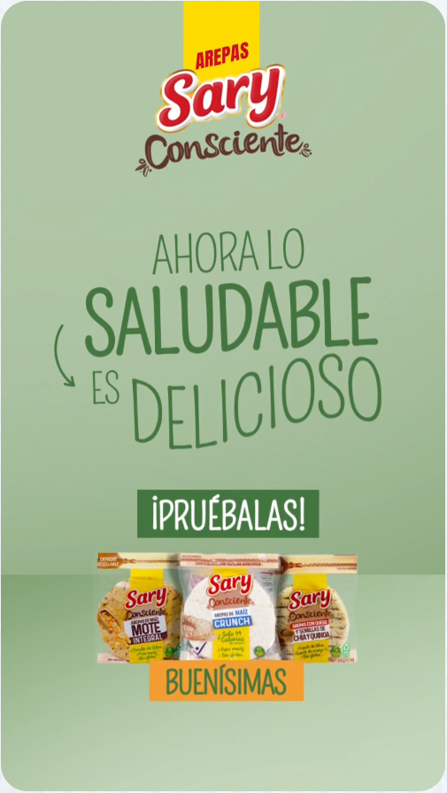 Receta vegana 10/10 con Arepa Multigranos Sary - Sary